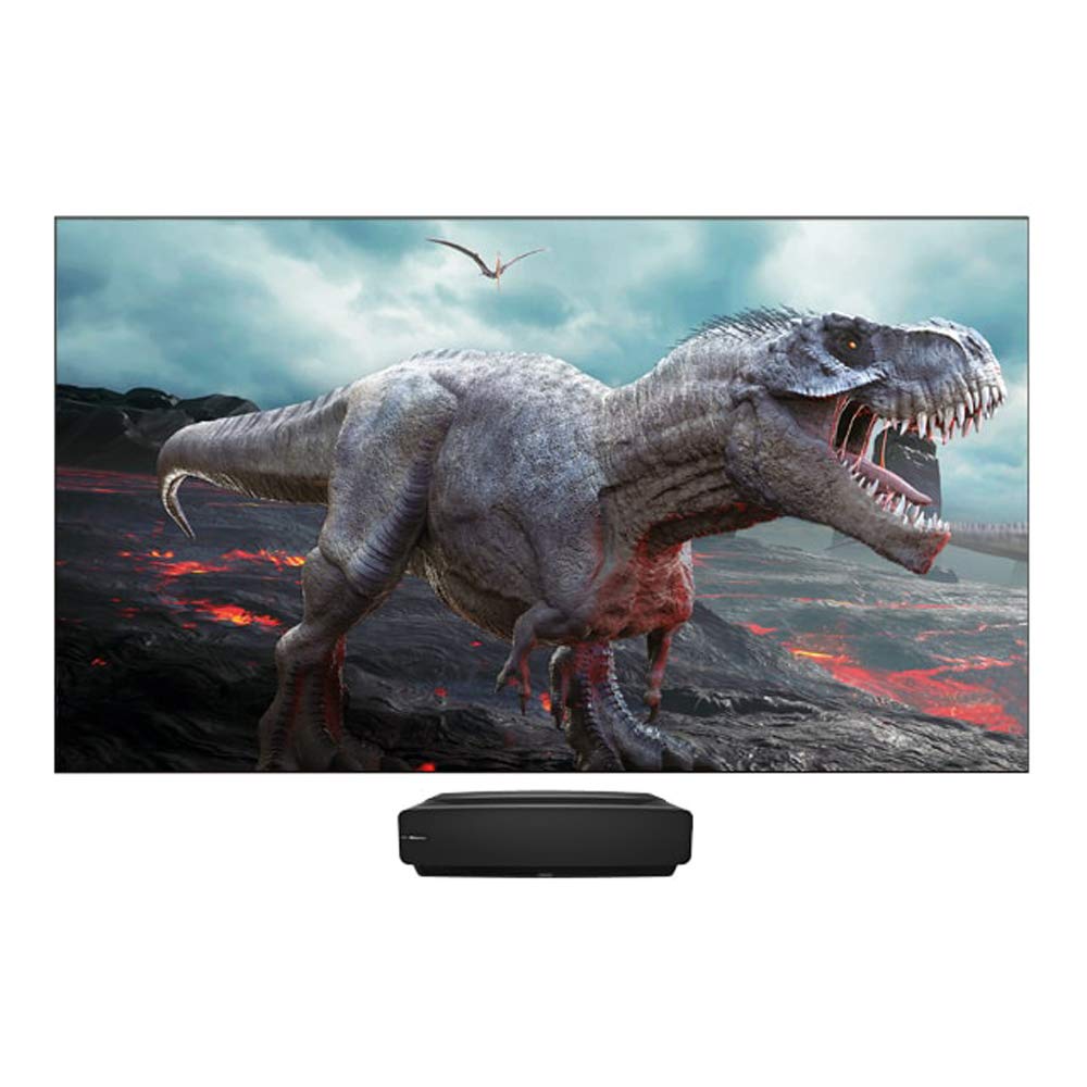 Hisense 100-Inch Class L5 Series 4K UHD Android Smart Laser TV with HDR 100L5F Home Theater Cinema Bundle with 100" ALR Screen + Deco Gear Pack of 3 HDMI Cables and TaskRabbit Installation Services