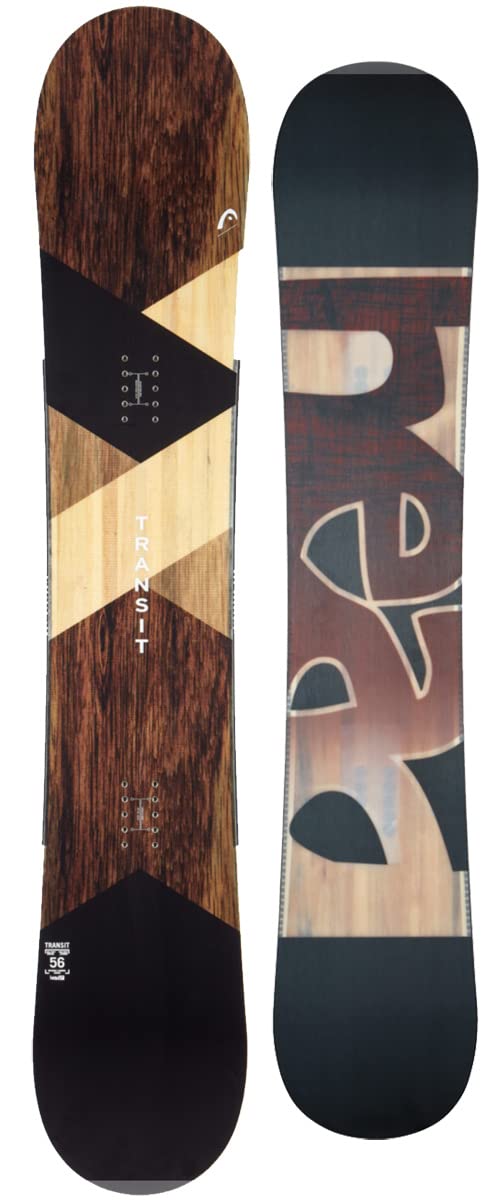 HEAD Unisex Transit Beginner-Level All-Mountain Average Weight Classic Freeride Snowboard, 156