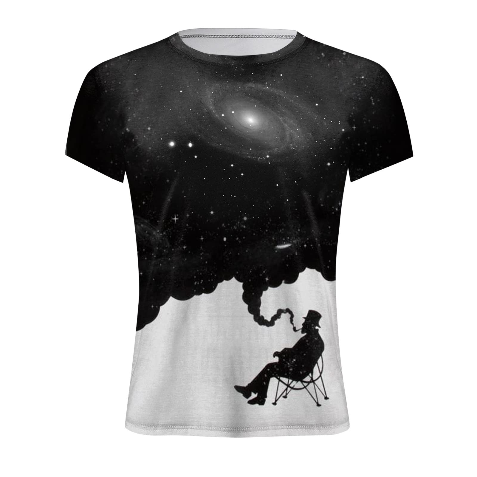 Jaqqra Mens T Shirt,Men's Graphic T-Shirt Short-Sleeve Athletic Running Gym Workout Casual Tee Shirts Pullovers