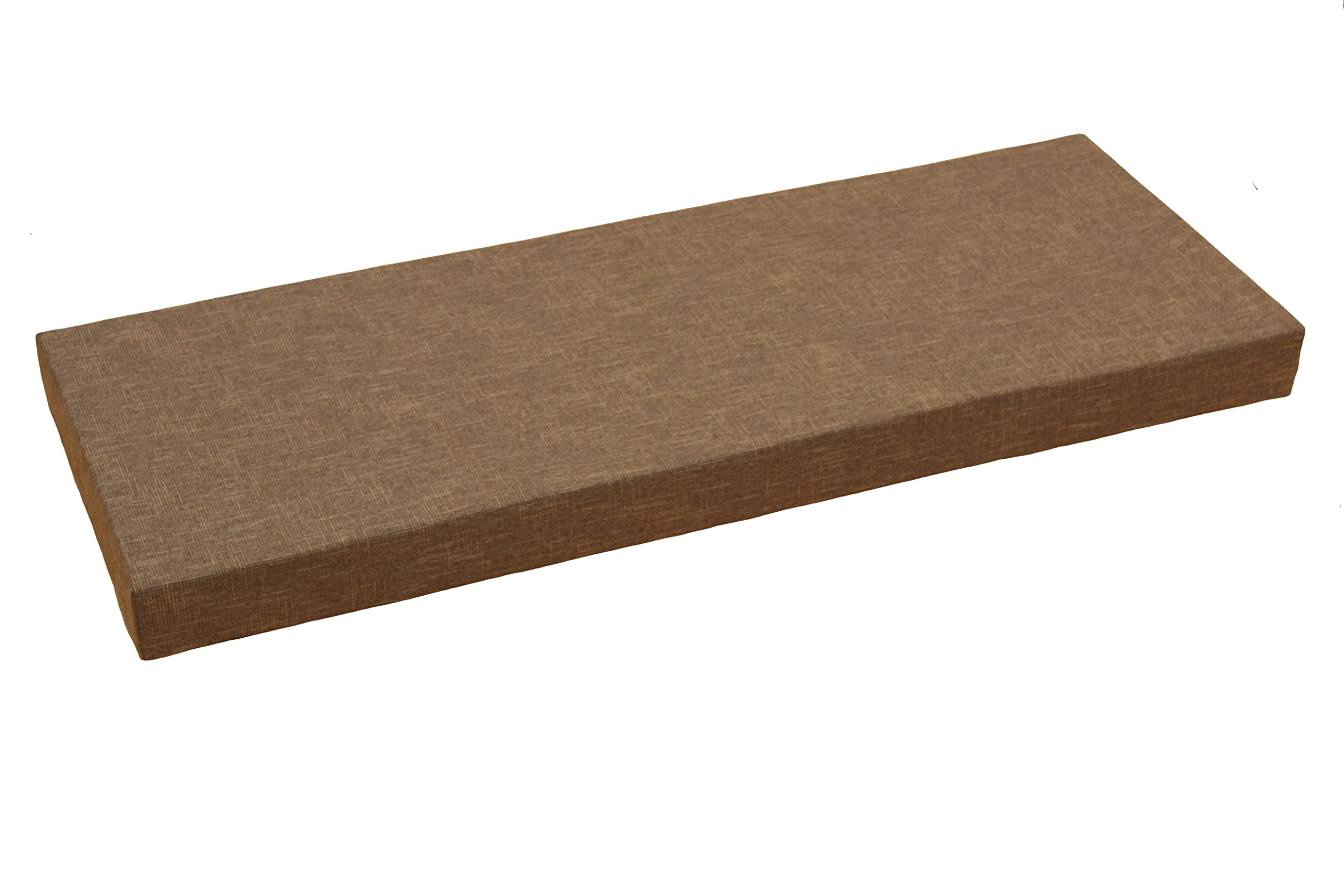Jininworl Washable Bench Cushion, Non-Slip Bench Pad for Shoe Storage, Window, Piano, Dining (Brown; Personalize)