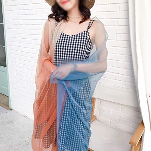 JHHDP Summer Women's Silk Scarves Shawls and Wraps Large Scarves Beach Shawls Scarves Women's Headscarf (Color : A, Size : One Size)