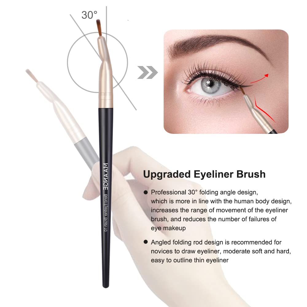 MAANGE Makeup Brushes 20 Pcs,Professional Makeup Brush Set Premium Synthetic Foundation Kabuki Make up Brushes Eye Travel Make up Brush Set