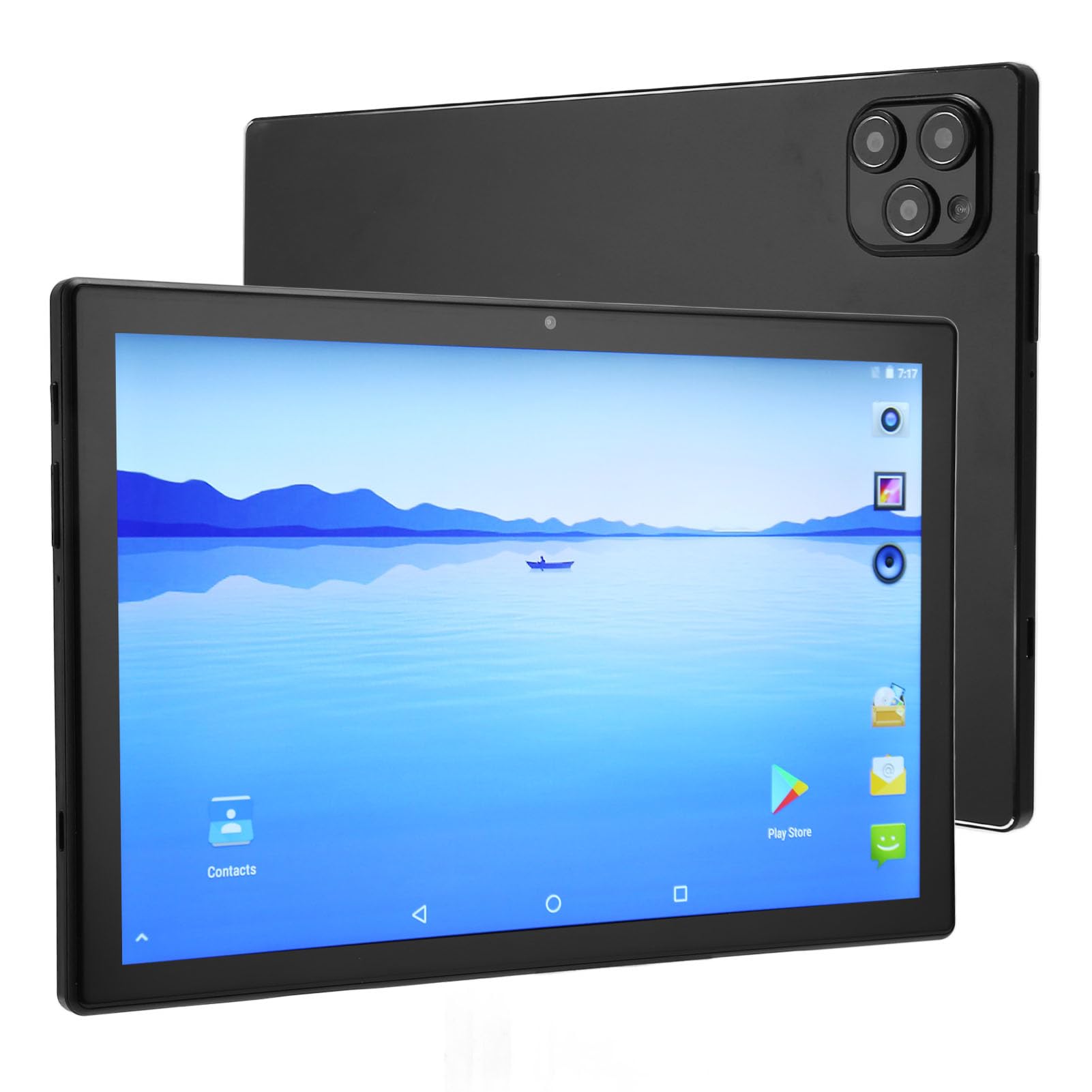 HEEPDD Portable Tablet, 10.1 Inch Tablet OctaCore Processor 10.1 Inch IPS Screen 100-240V 6G RAM 128G ROM for Travel (US Plug)