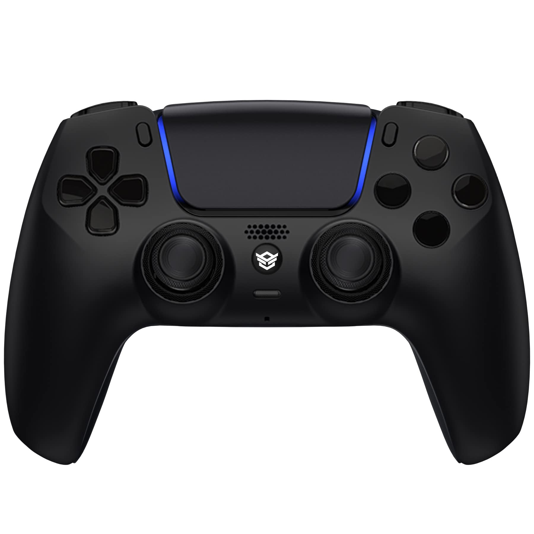 HEXGAMING Custom Esports Rival Controller 2 Paddle Buttons & Interchangeable Thumbsticks & Hair Trigger Compatible with ps5 Custom Controller PC Wireles FPS Gaming Gamepad - Green Weeds