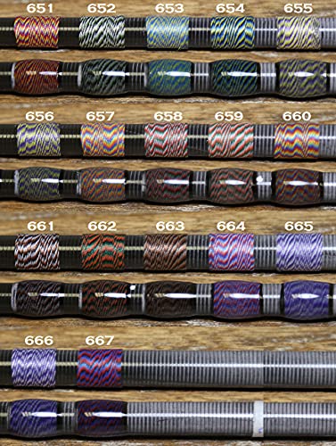 HITENA Rod Wrapping Thread - Zebra (Jasper) Winding Thread. Available in Size D (100yd)