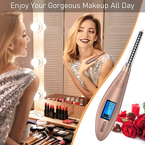 Heated Eyelash Curler, Rechargeable USB Electric Eyelash Curler Profess (white)