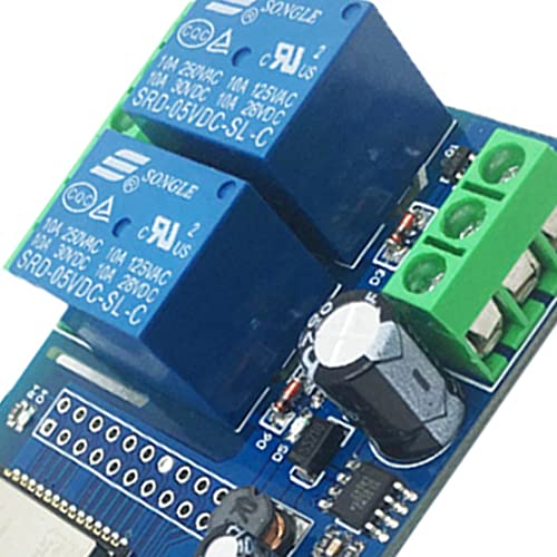MACIMO Dual-Channel WIFI Relay Module ESP32-WROOM Development Board Secondary Development DC5-60V Power Supply