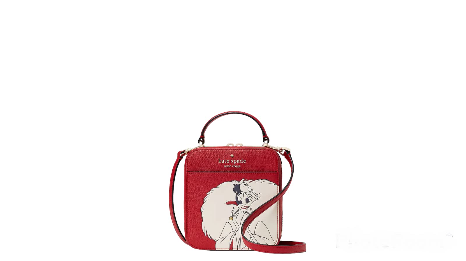 Kate Spade New York Vanity Crossbody Handled Handbag (Cruella Red Multi)