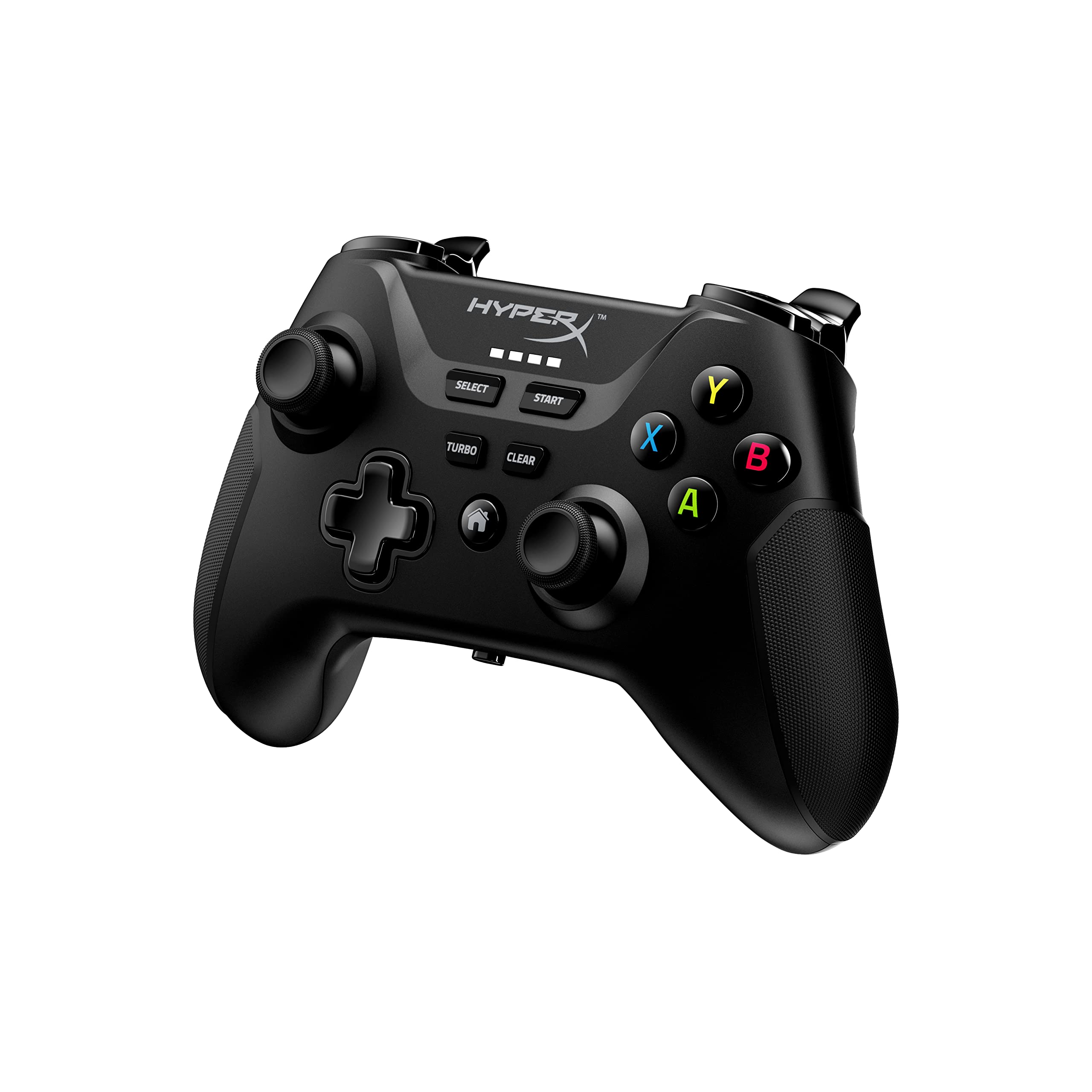 HyperX Clutch β Wireless Gaming Controller for Android and PC, Cloud and Mobile Gaming, Bluetooth, 2.4GHz Wireless, USB-C to USB-A Wired Connection, Standard Button Layout, Detachable Phone Clip (Renewed)