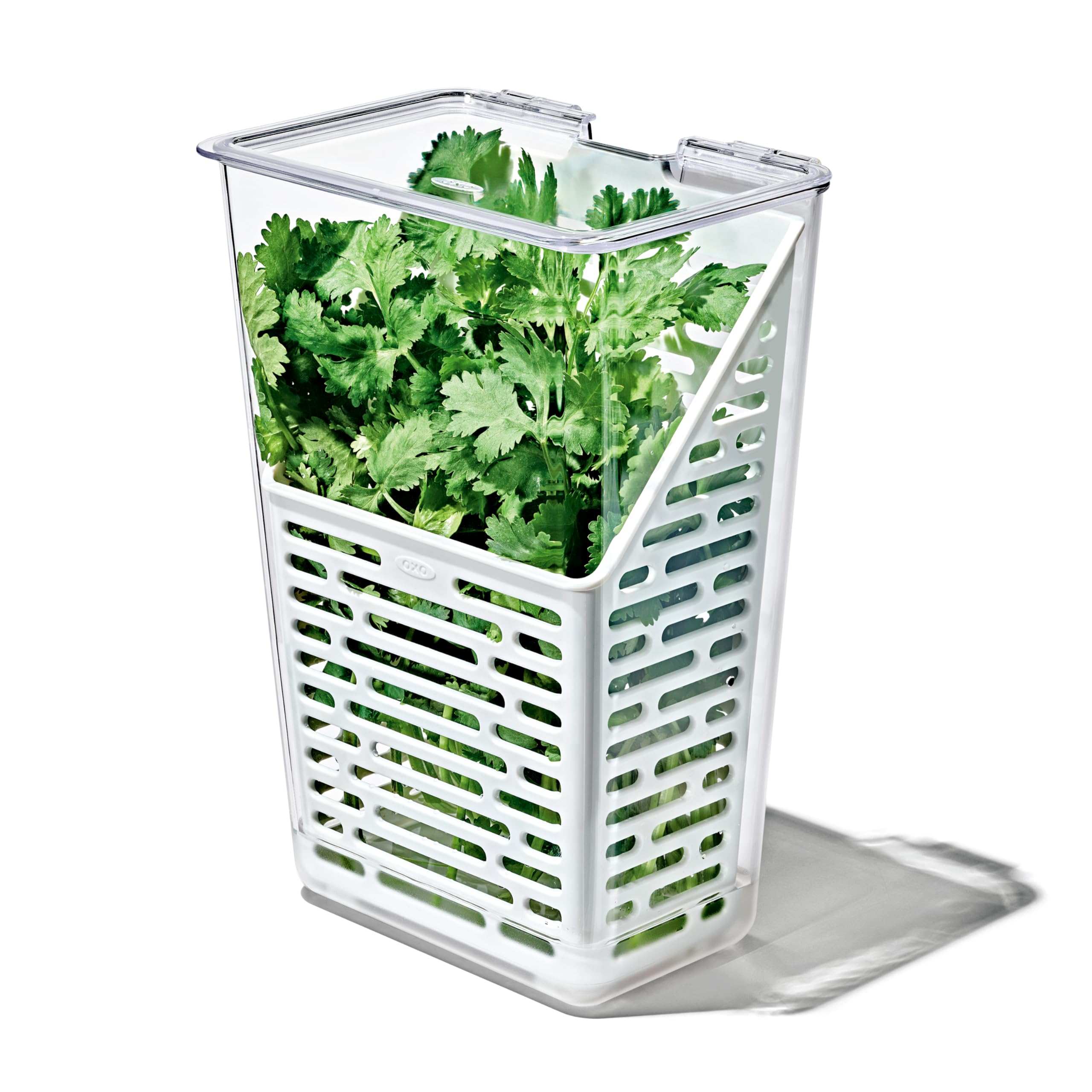 OXO Good Grips Produce Saver ā Herb Keeper, 4.5 x 6.0 x 11.3 in, White