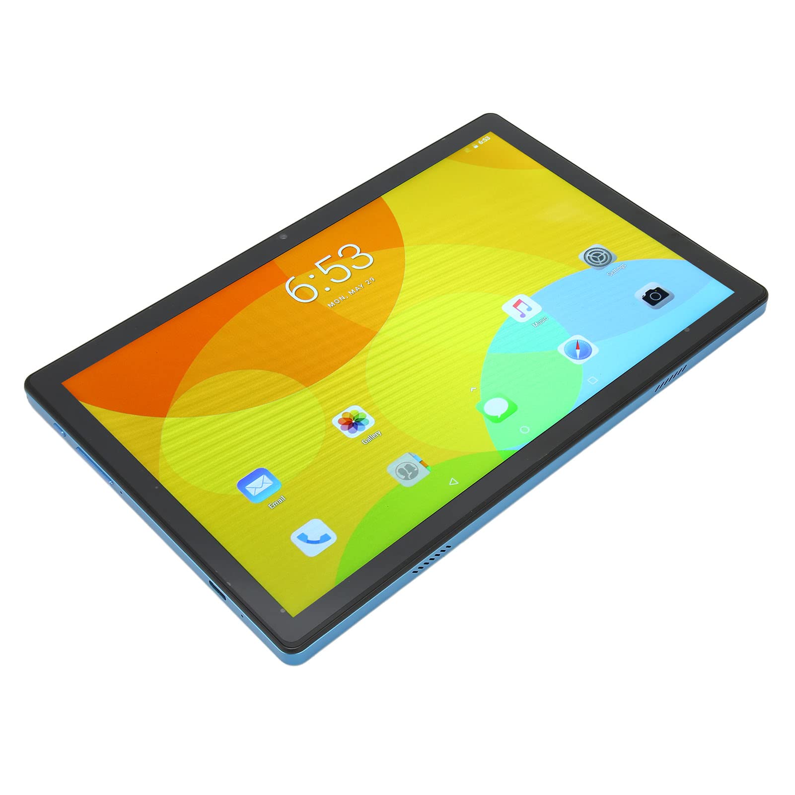 HEEPDD 10.1 Inch Tablet, Dual Camera 2 in 1 Tablet PC 5G WiFi Support 4G LTE US Plug 100-240V with Keyboard for Entertainment (Blue)