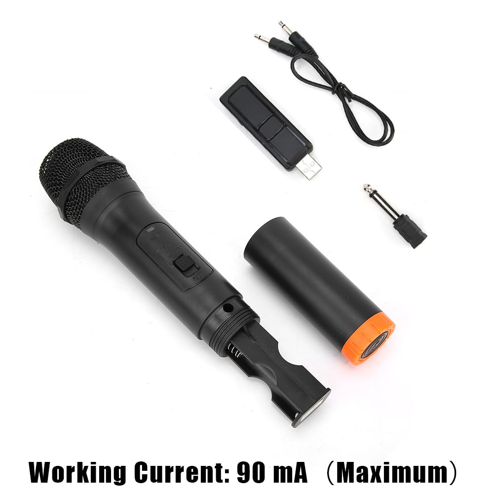 Joyzan VHF Wireless Microphone, Universal Handheld Karaoke Mic Speaker Cordless Singing Machine Audio Amplifier System Mixer Fitment UHF Reception USB Receiver Speech Wedding Church Home DJ Meeting