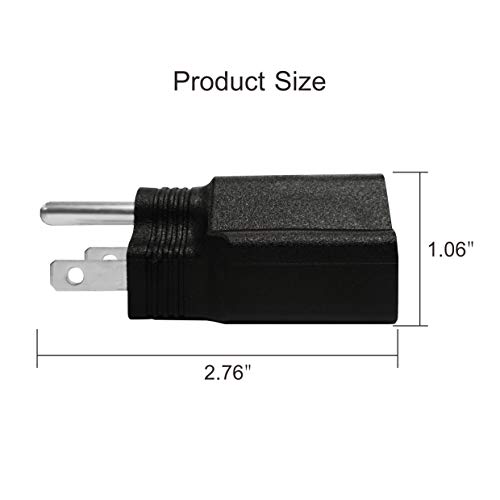 Hydro Plus 2 Pcs 220V/ 240V to 110V/ 120V Plug Adapters for Grow Light Kit Hydroponics Indoor Growing System Accessories(220V/ 240V to 110V/ 120V, 2 Pack)
