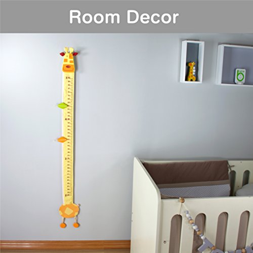 I'm Wood and Fabric Wall Growth Chart, Height Measurement, Scale, Ruler for Kids (Cow)