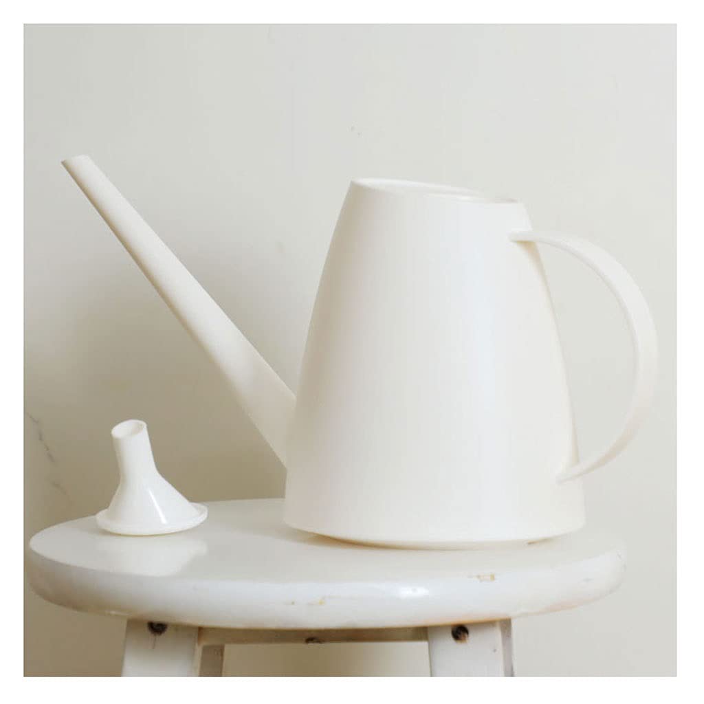 liushop Garden Watering can Watering Can for Indoor Plants 1.8L Handle with Long Spout Large Watering Pot for Indoor Outdoor Succulents Bonsai Garden Flower Plant Watering Can (Color : White)