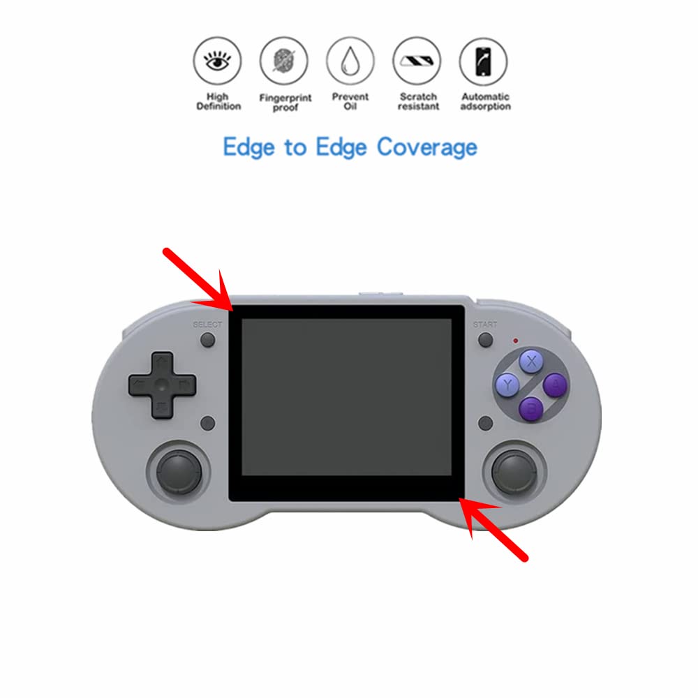 MIHENCE [ 3PCS ] Mihence Compatible with RG353P Screen Protector, PET HD Protective Film for RG353P Handheld Game Console