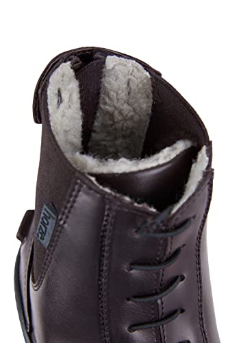 HORZE Women’s Rover Tall, Synthetic Leather, All-Weather, Water-Resistant, Comfortable Classic British Horse Riding Field Boots with Laces and Rear Zipper - Black 7.5 Medium