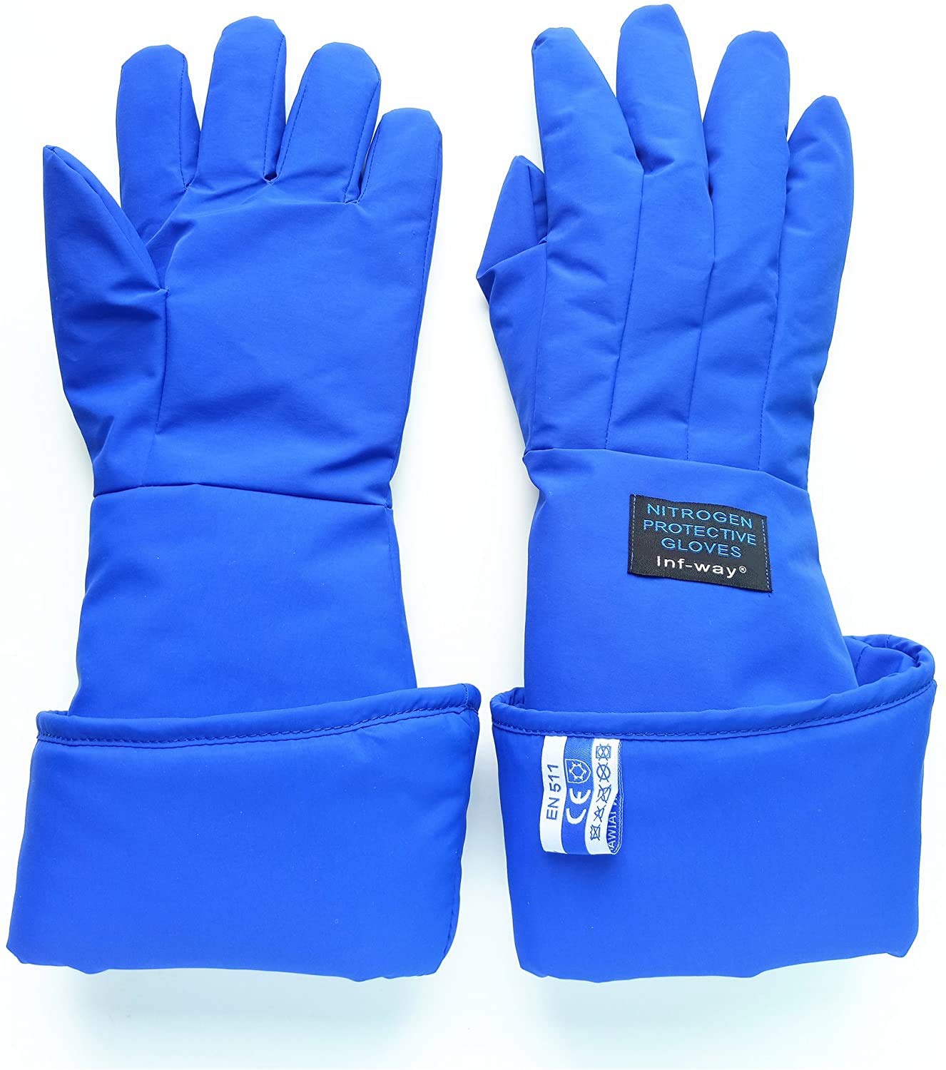 Inf-way Cryogenic Gloves Low Temperature LN2 Liquid Nitrogen Protective Gloves Cold Storage Safety Frozen Gloves