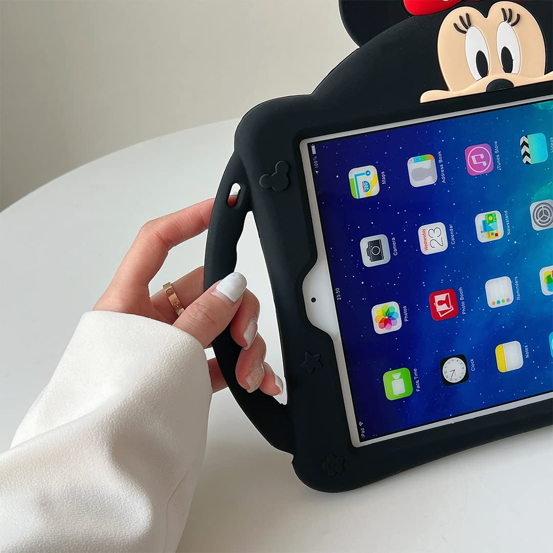 Killua Zoldyck Compatible with iPad 9th Generation Case 2021/iPad 8th Generation Case 2020 10.2 Inch, iPad 7th Gen 2019 Case,Cute Cartoon with Stand Case(Black)