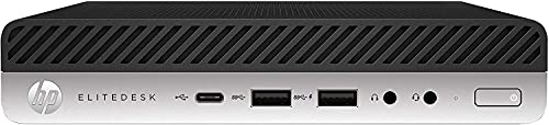 HP EliteDesk 800 G4 Desktop Mini - Intel Core i5-8500T - 16GB DDR4-256GB SSD - Intel UHD Graphics 630 - Windows 10 Pro 64-bit (Renewed)