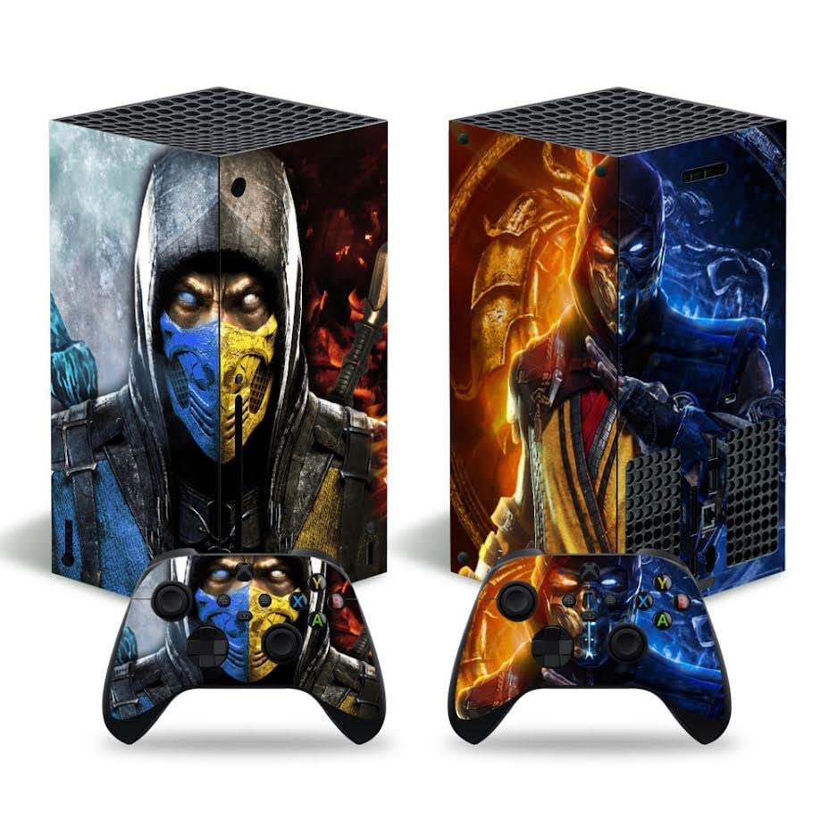 InnaGeek - Protective Skin Sticker Vinyl for Xbox Serie X Mortal Kombat sub-Zero Scorpion