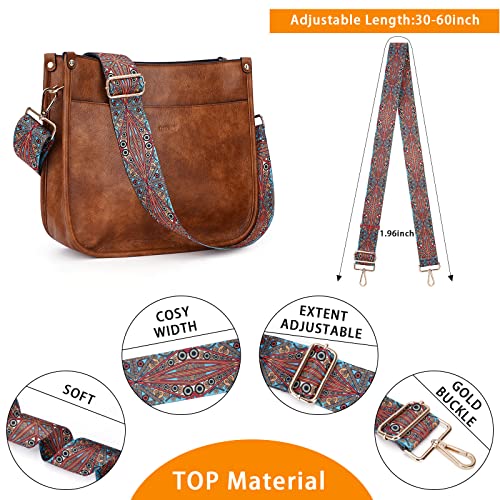 HKCLUF Wide Purse Strap Women Guitar Strap Purse For Women Adjustable Replacement Straps for Handbags Crossbody Shoulder Bucket Bag Replacement Belt