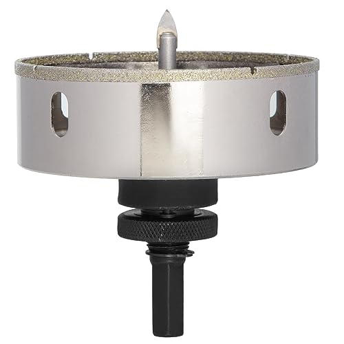 HLOFIZI 4-1/4 Inch Diamond Hole Saw 4.25 Tile Hole Saw for Ceramic, Tile, Glass, Granite, Porcelain, Marble, with Guiding Drill Bit