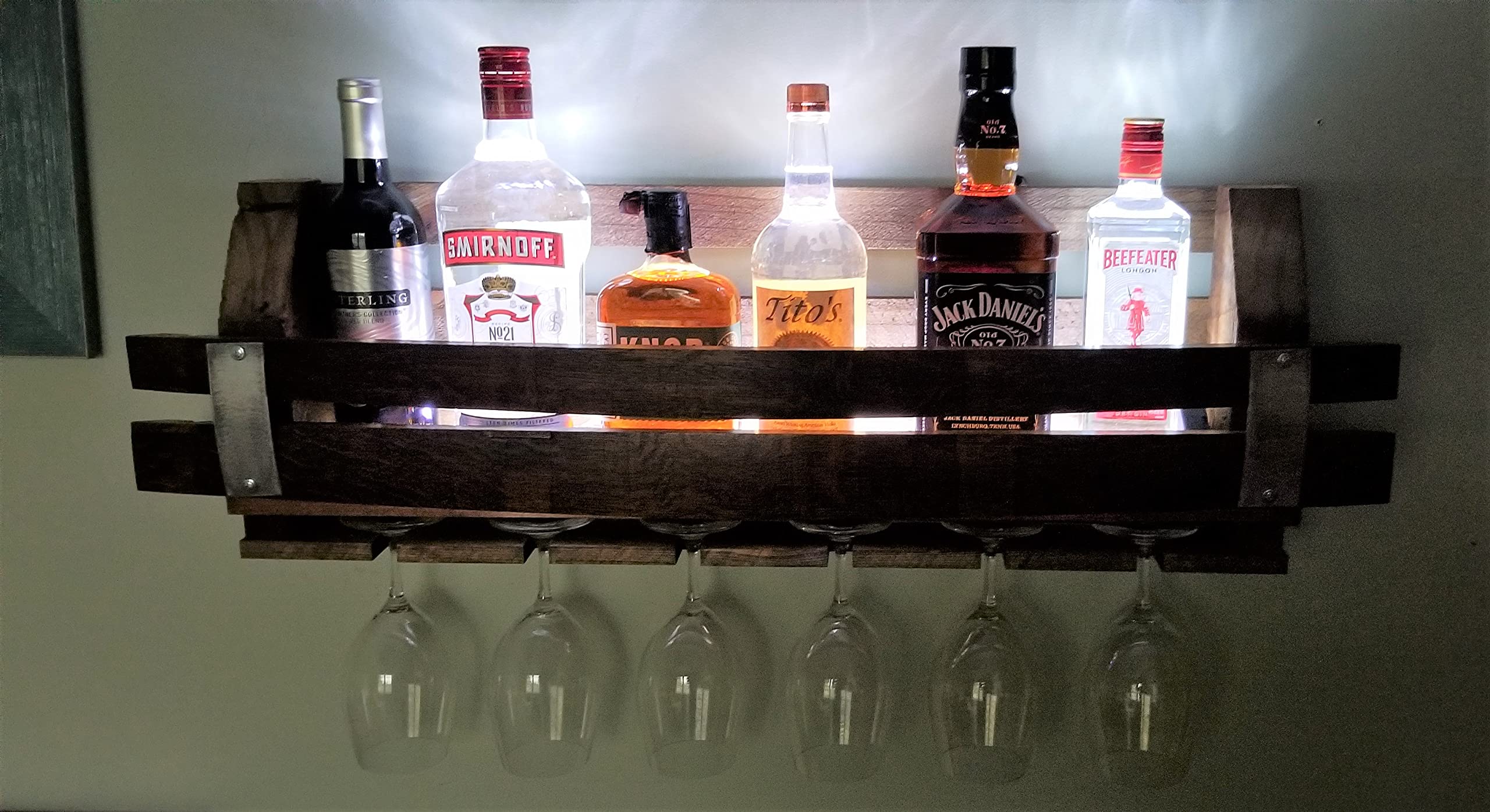 Lighted Whiskey/Wine Rack