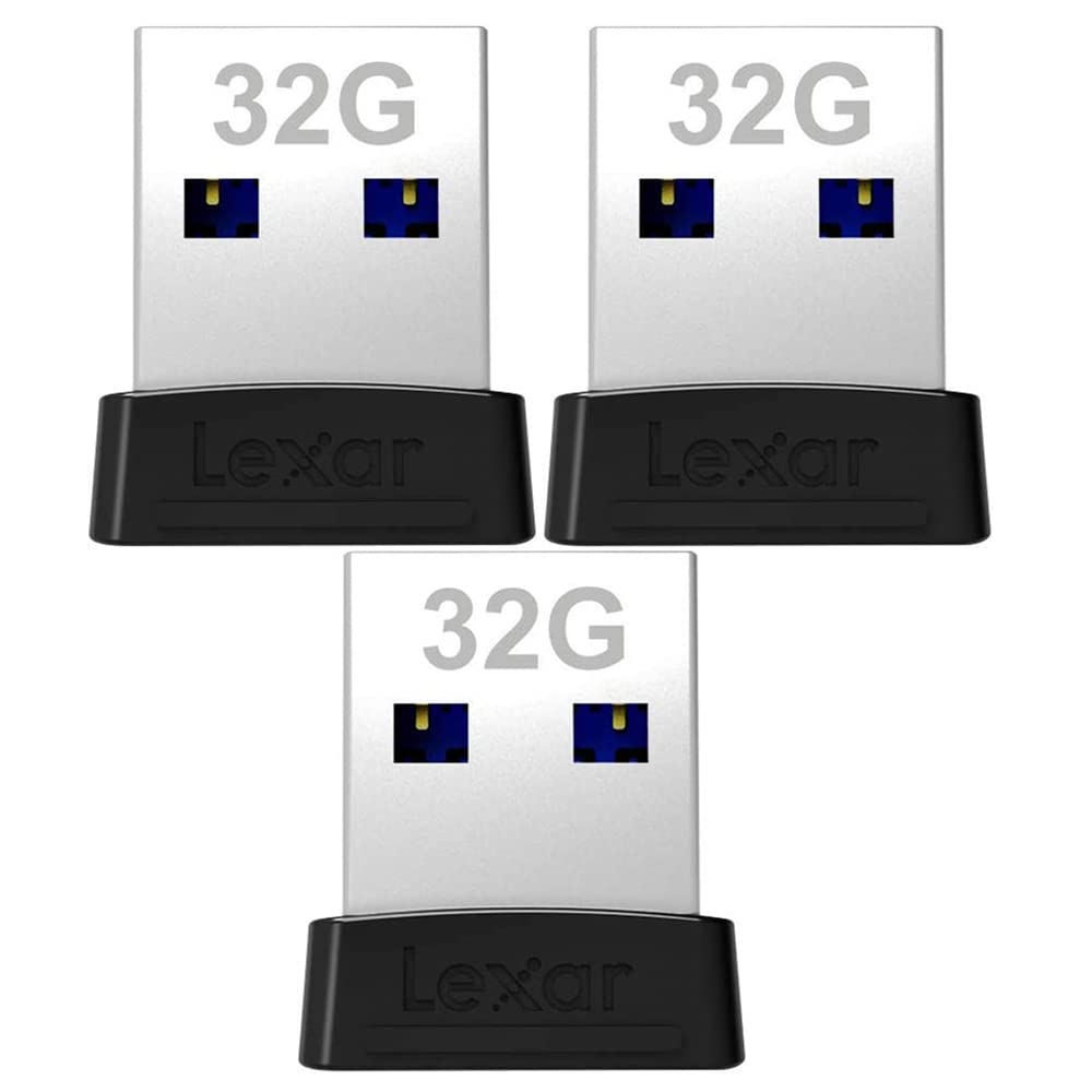 Lexar LJDS47-32GABBKNA JumpDrive S47 USB 3.1 Flash Drive 32GB 3 Pack
