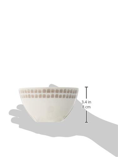 Kate Spade New York Charlotte Street North Soup Bowl, 0.65 LB, Taupe/Grey