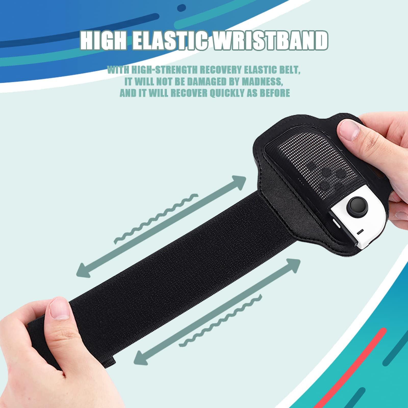 Leg Strap Compatible with Nintendo Switch Sports Play Soccer/Switch Ring Fit Adventure, for Joy Cons Switch Oled Model Controller Game Accessories,Adjustable Elastic Strap,Two Size for Adults & Children