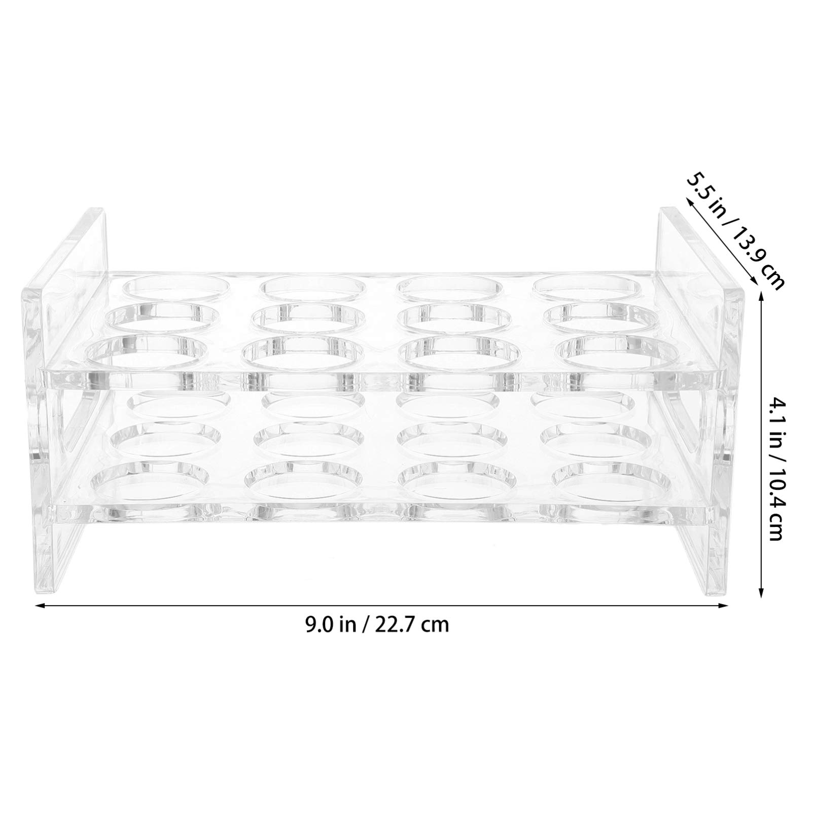 Kichvoe Shot Glass Holder Shot Glasses Bulk Serving Tray Shot Glass Serving Tray Acrylic Cup Rack Organizer for Bar Party-12 Holes