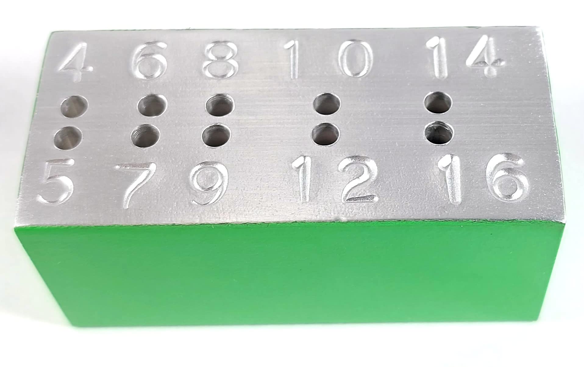 Highly Accurate Aluminum Tungsten Stick-out Gauge for TIG Welding, Wrapped in Lime Green Powder Paint. Made in USA