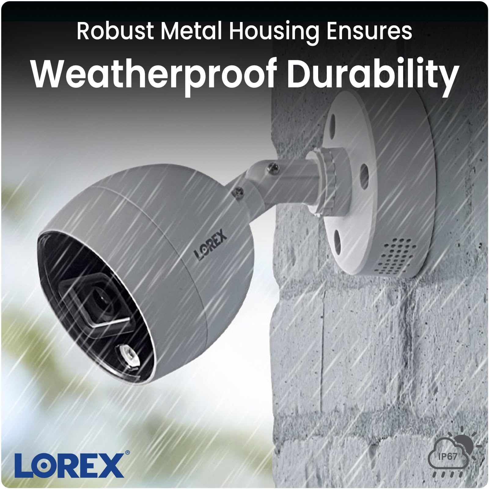 Lorex 4K 20 Camera Capable (16 Wired + 4 WiFi) 2TB Wired DVR System with 7 Smart Deterrence Cameras