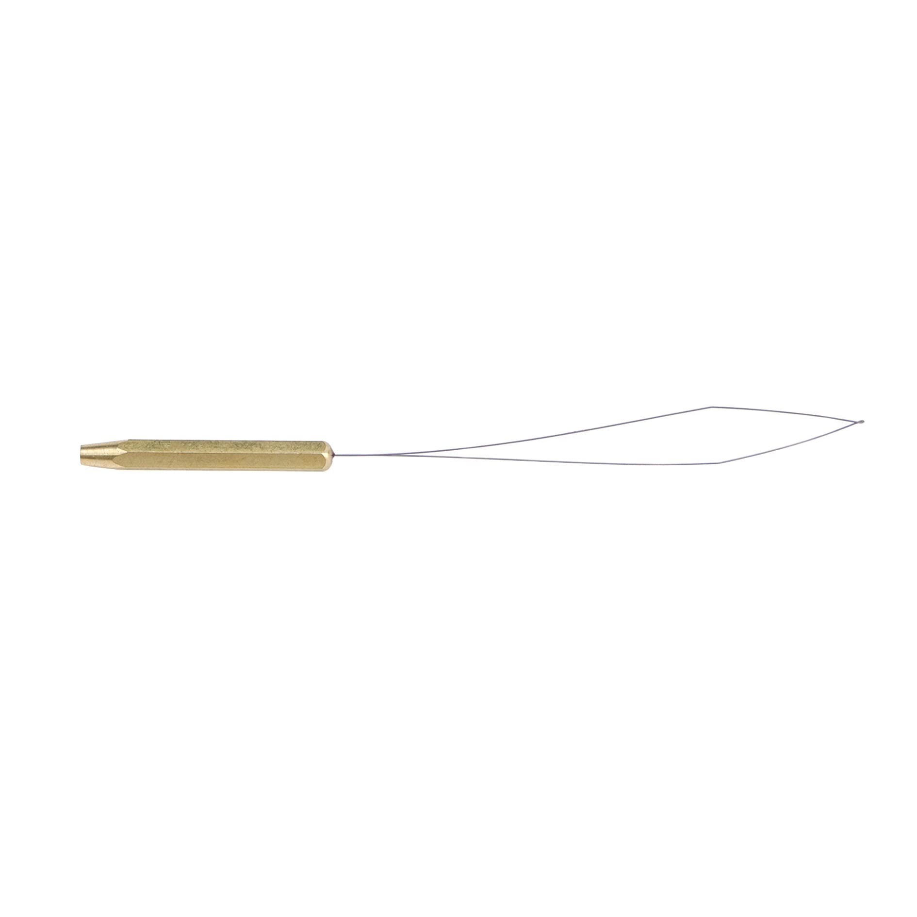 HNGSON Fly Tying Tools Wire Threader 5.3 inch Length Hackle Plier Bait Threader Tool