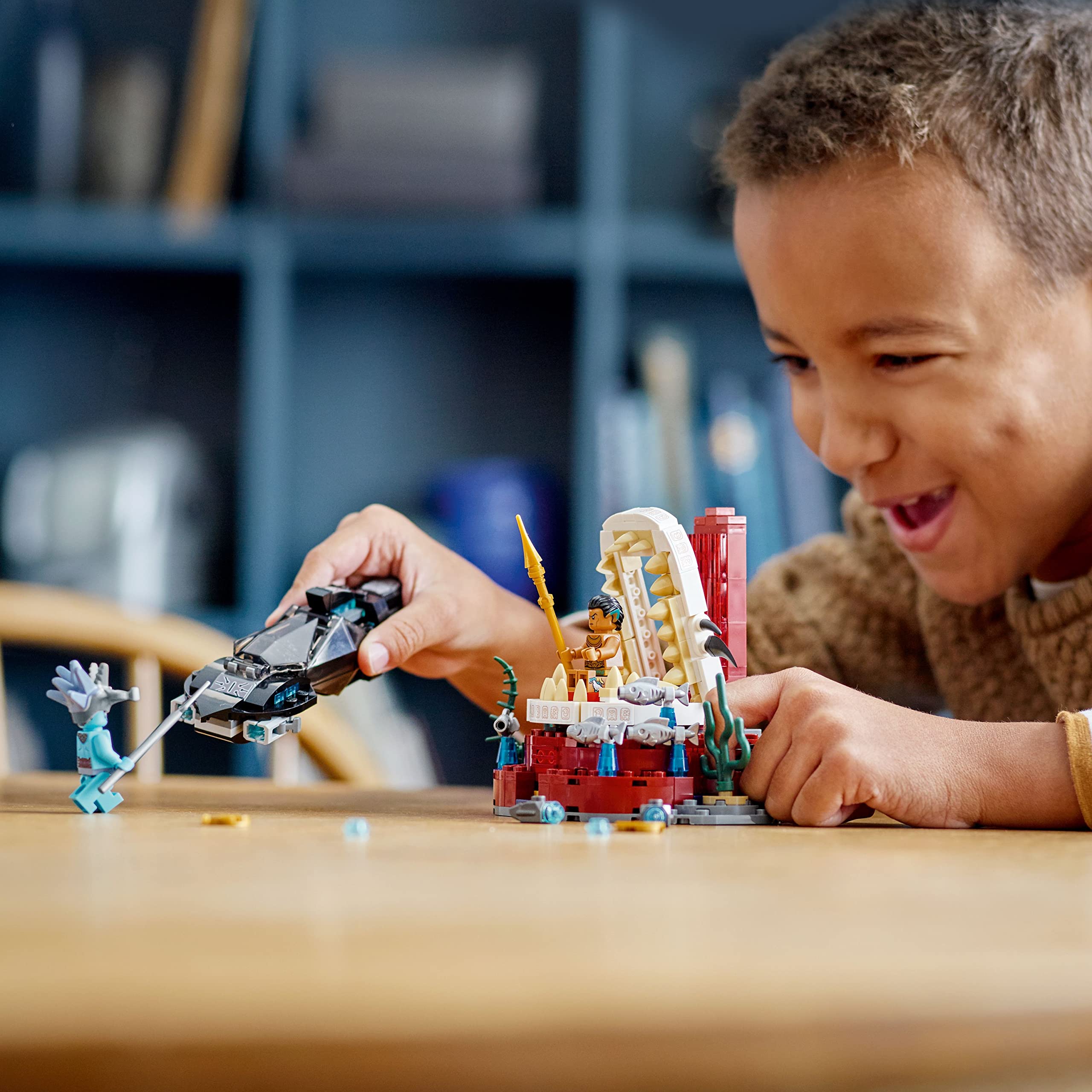 LEGO Marvel Black Panther Wakanda Forever King Namor’s Throne Room Building Kit 76213, Submarine Toy Building Set with 3 Marvel Mini Figures, Great Gift for Kids Boys and Girls Age 7+ Years Old