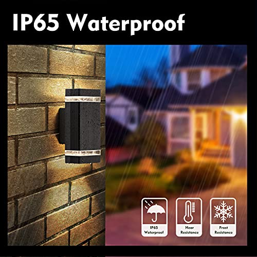 LMP LED Square Up and Down Lights Outdoor Wall Light,Body in Aluminum Waterproof Outdoor Wall Lamps,3000k 5W with Certificate ETL 1 Pack