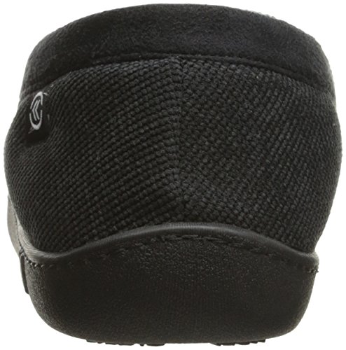isotoner Men's Slipper, Diamond Corduroy Moccasin with Memory Foam and Skid Resistance for Indoor/Outdoor Comfort