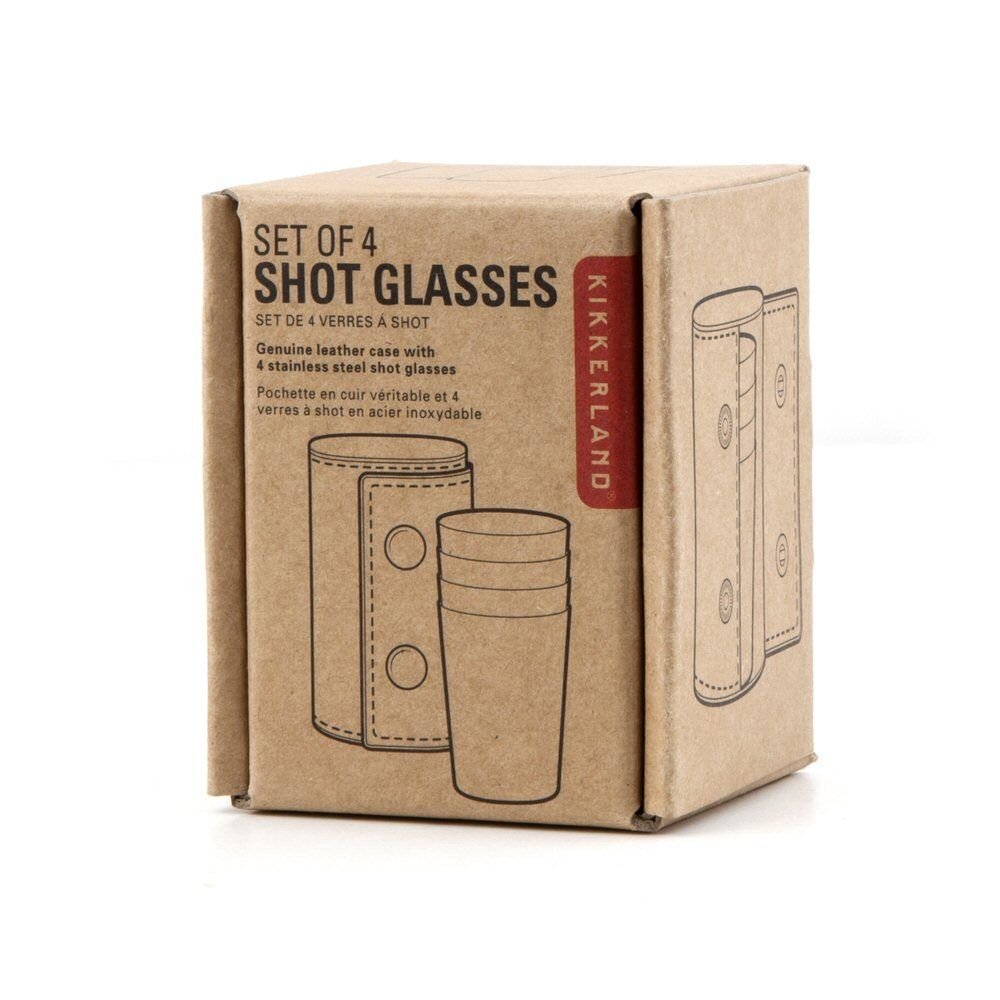 Kikkerland Metal Shot Glasses