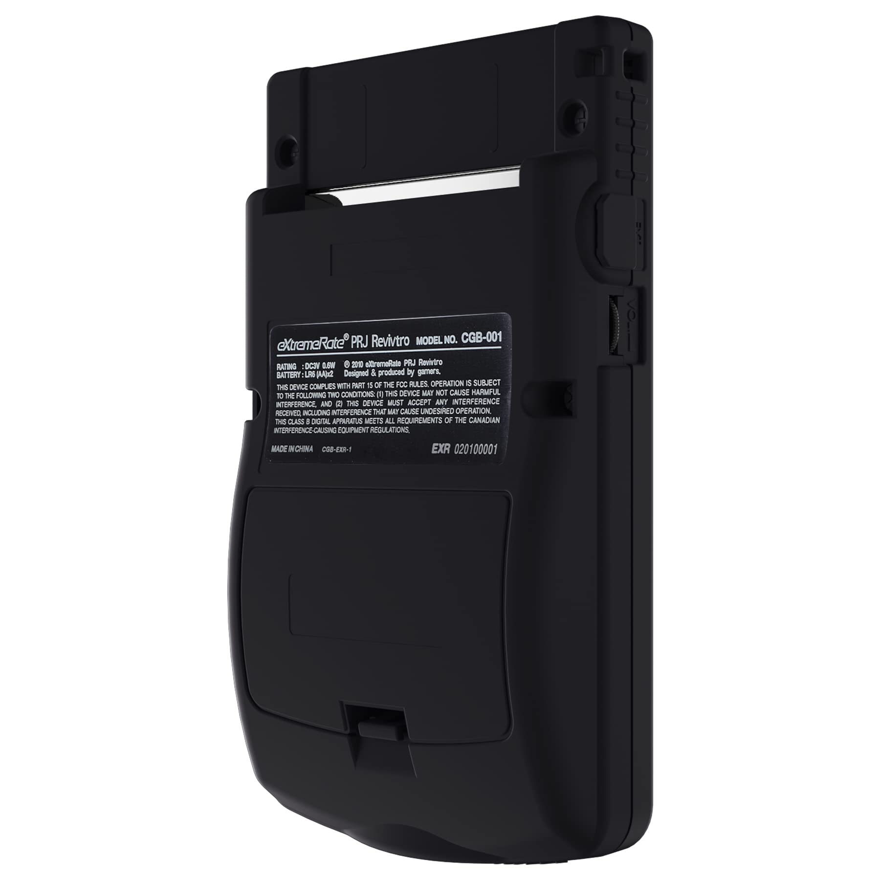 IPS Ready Upgraded eXtremeRate Black Replacement Shell Full Housing Cover & Black Screen Lens for Gameboy Color β Fit for GBC OSD IPS & Regular IPS & Standard LCD β Console & IPS Screen Without