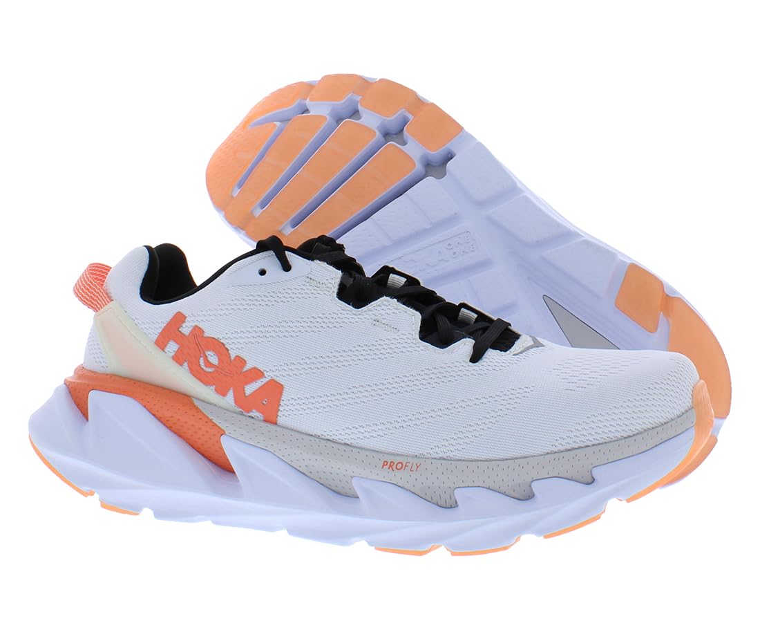 HOKA ONE ONE Elevon 2 Womens Shoes Size 10.5, Color: White/Nimbus Cloud