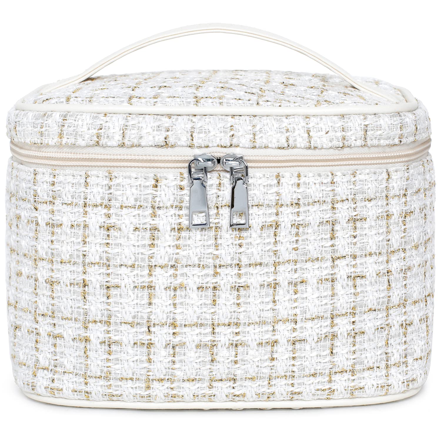 Large Portable Travel Makeup Bag - Cosmetic Bag Makeup Case Organizer for Women