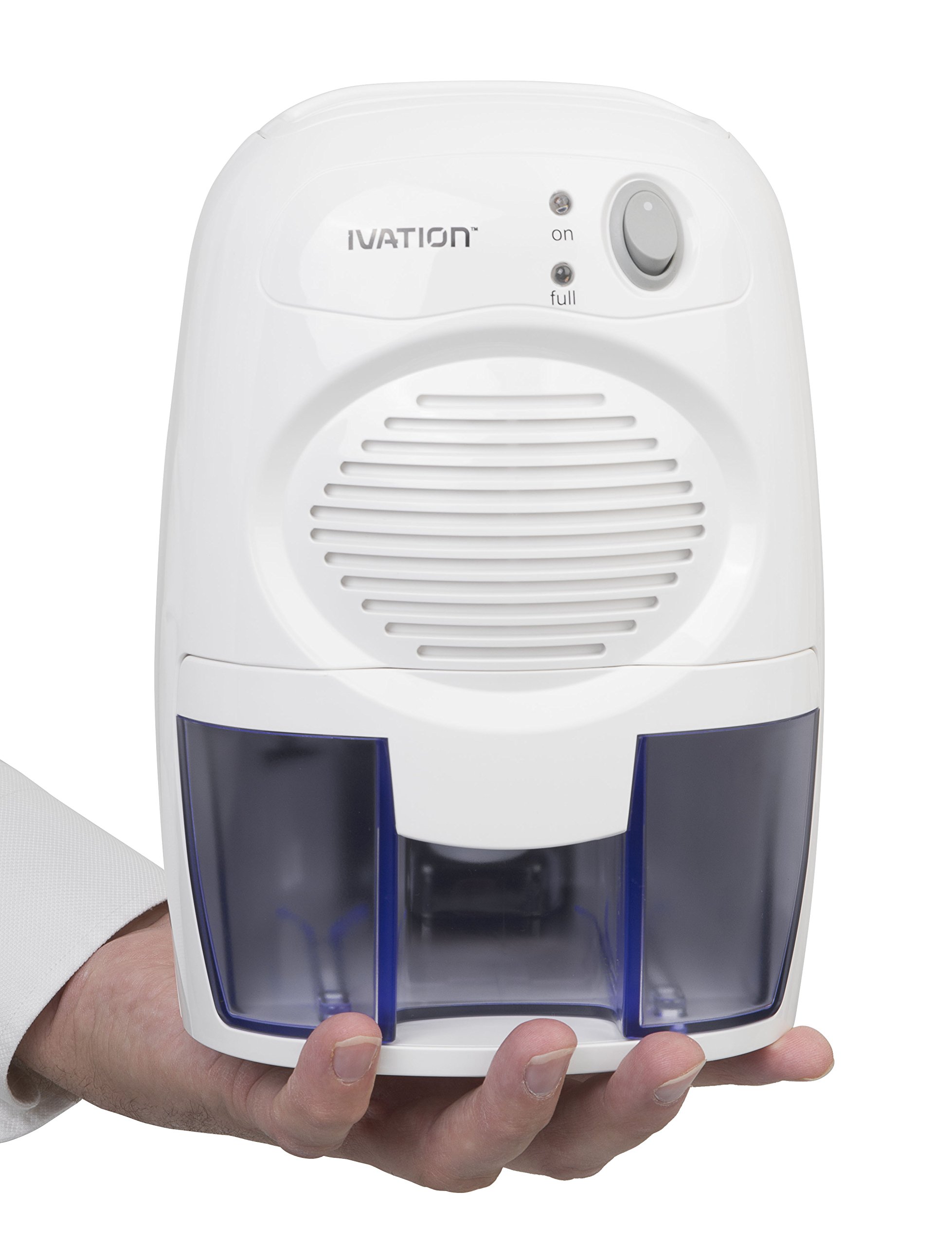 Ivation IVADM10 Powerful Small-Size Thermo-Electric Dehumidifier - for Smaller Room, Cupboard, Basement, Attic, Stored Boat, RV, Antique Car,White