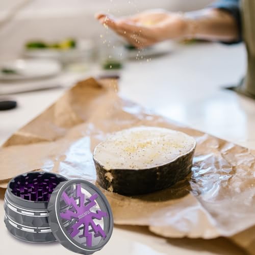 Grinder, 2.5 Inch Spice Grinder, Aluminium Alloy Manual Grinder