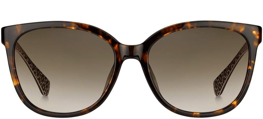 Kate Spade New York Women's Britton/G/S Polarized Square Sunglasses, Burgundy/Black Havana, One Size