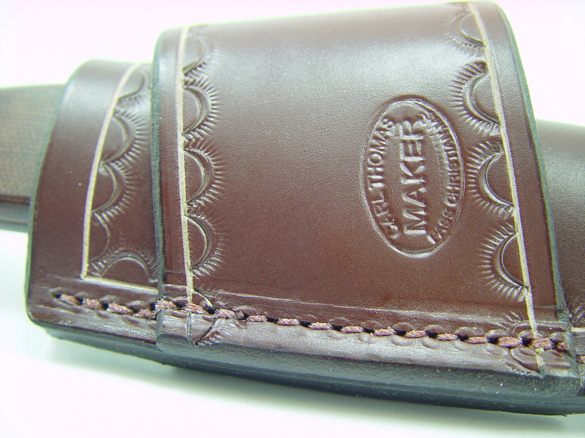 Leather Sheath for Rat 3 or Esse 3 Horizontal CrossDraw Made of 9 oz Leather. The Sheath is Dark Brown and can be Worn on The Left or Right Hand Side. Sheath Only.