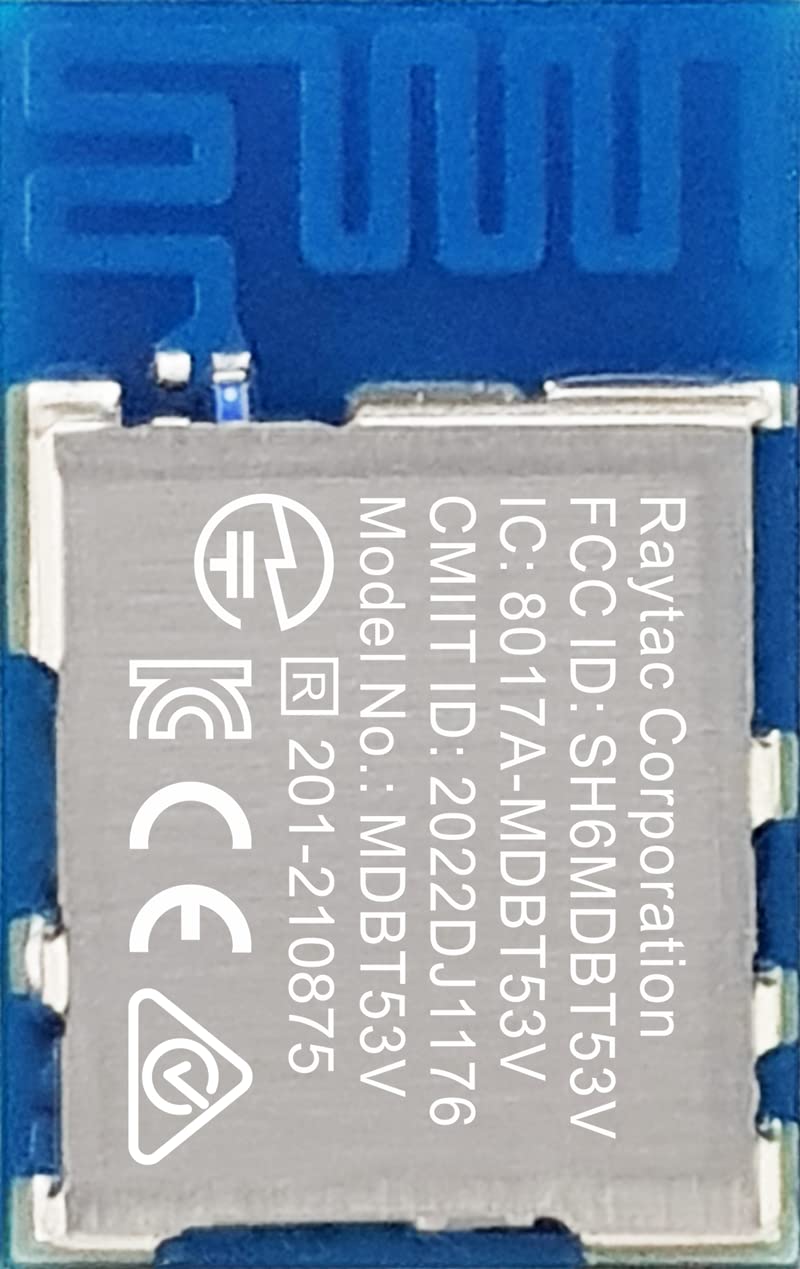 MDBT53V-P1M Nordic nRF5340 Dual Core PCB ANT 25 GPIO Bluetooth Module BT5.2 FCC IC CE Telec KC SRRC (3pcs Pak)