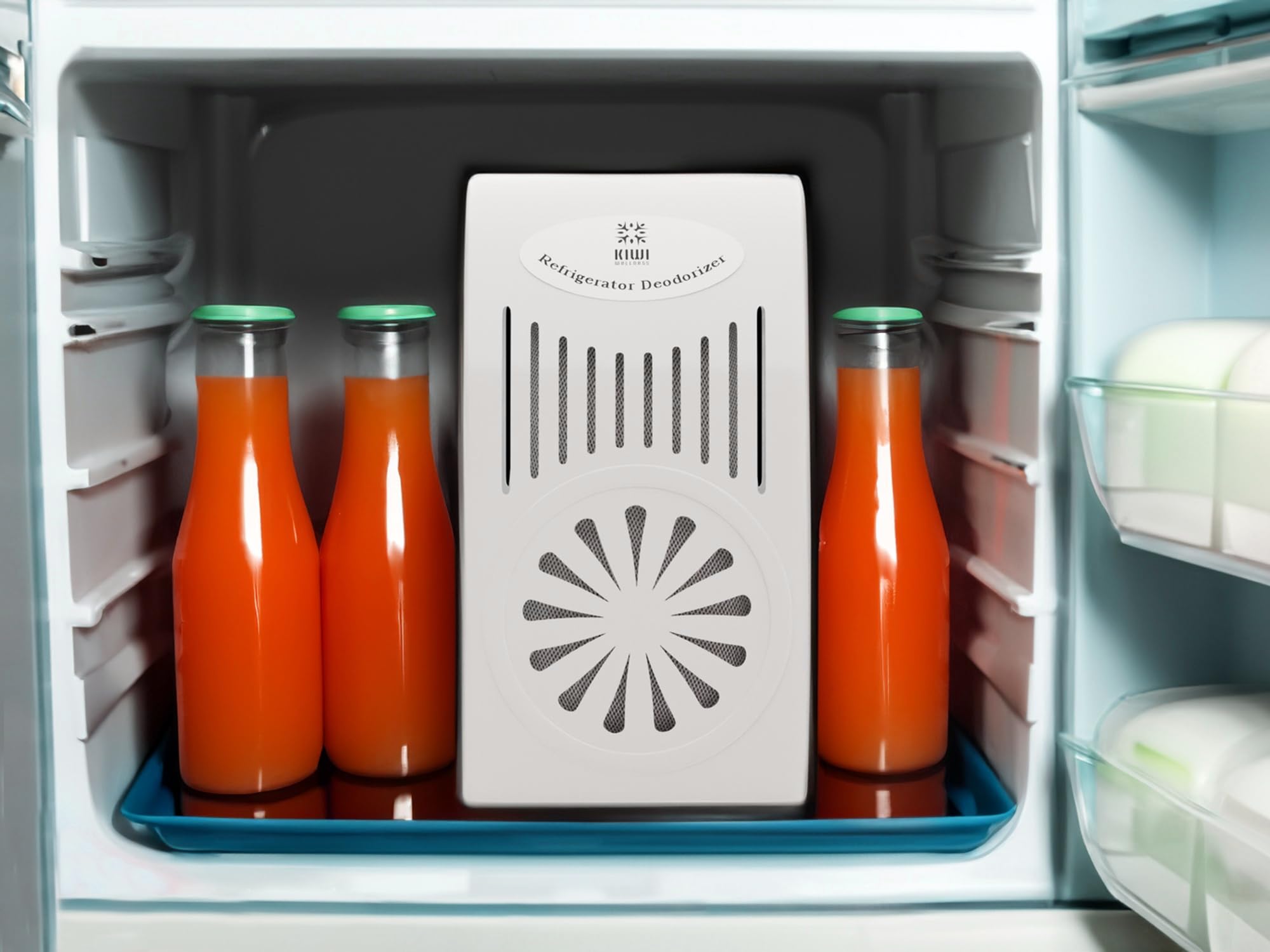 Kiwi Wellness Refrigerator Deodorizer and Odor Absorber, Eliminates Odors in Refrigerators & Freezers. Keeps your Produce Fresh (3 PACK).