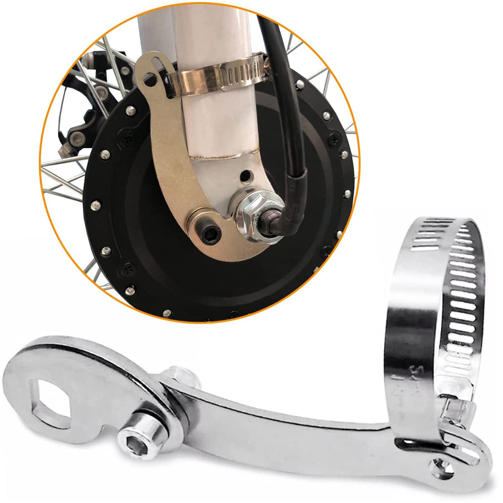 kingsea Universal Torque Arm Conversion Kit Fit for E-Bike Electric Bicycle Front or Rear Hub Motors Prevent The Motor from Loosening