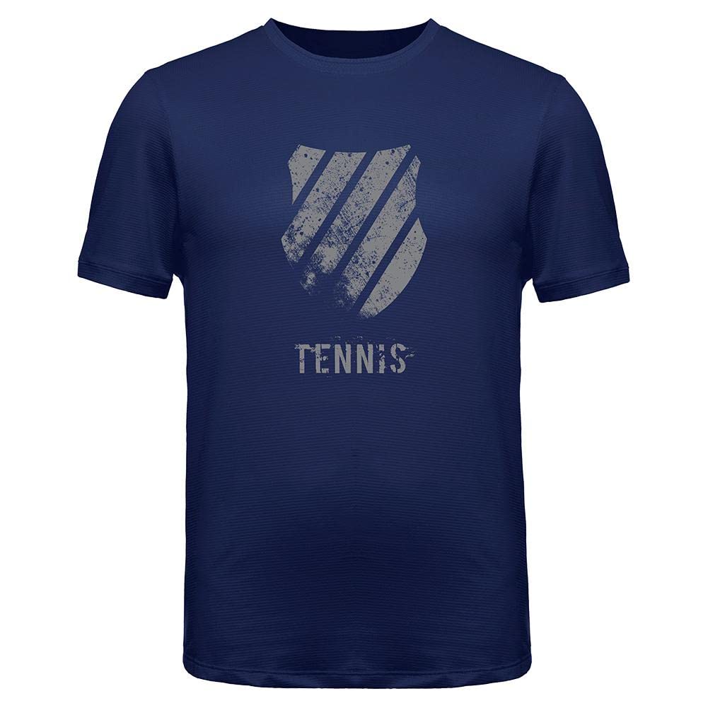 K-Swiss Distressed Logo Tee - Navy